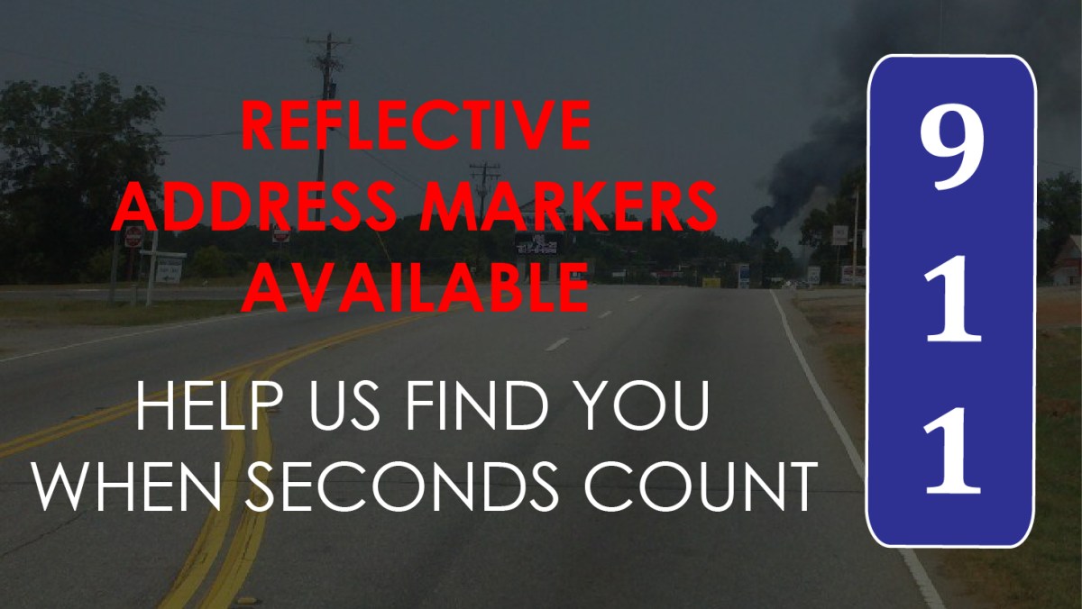 Reflective Address Markers | Whitefield Volunteer Fire Department